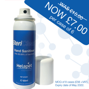 SteriClean® Aerosol Hand Sanitiser - Helapet Ltd.